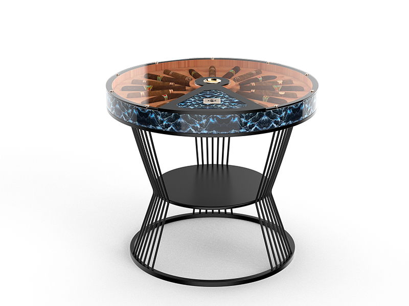 Round Cigar Humidor Table | Creative Packing